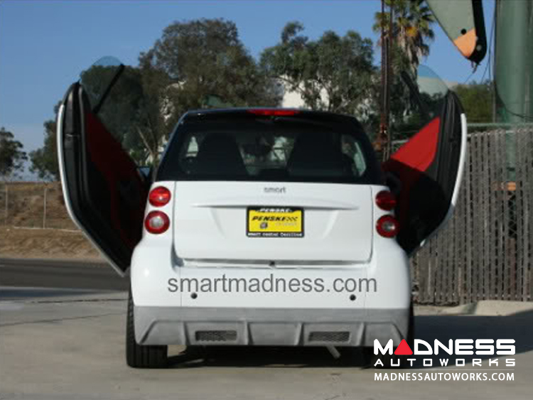 2009 custom smart car white - Customization